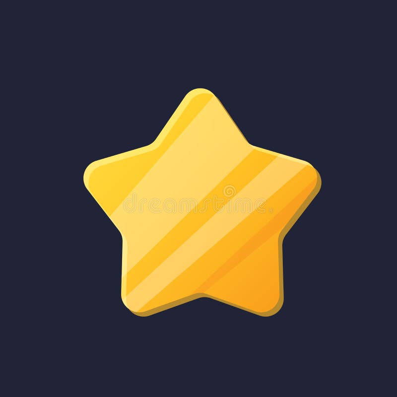Game UI Asset. Gaming User Interface Star Icon Stock Vector ...