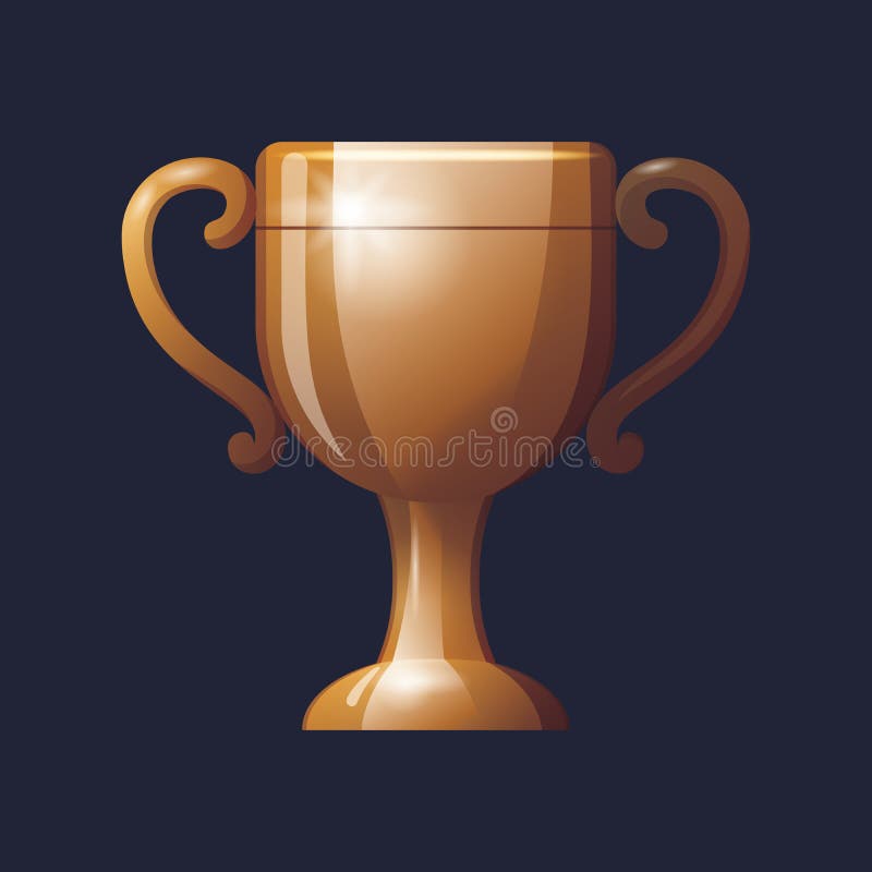 Game UI Asset. Gaming User Interface Trophy Cup Icon Stock Vector ...