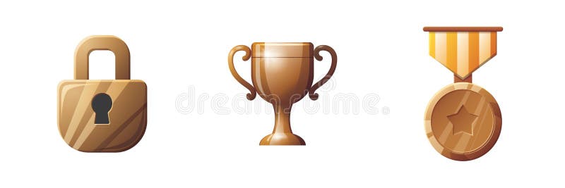 Game UI Assets Set. Gaming User Interface Icons Collection Stock Vector ...