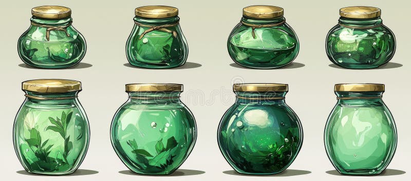 The Game UI Frames Highlight Green Medieval Borders with Golden Rims ...