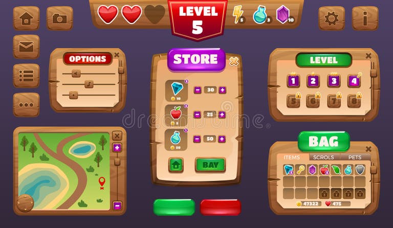 Menu Asset Kit Stock Illustrations – 468 Menu Asset Kit Stock ...