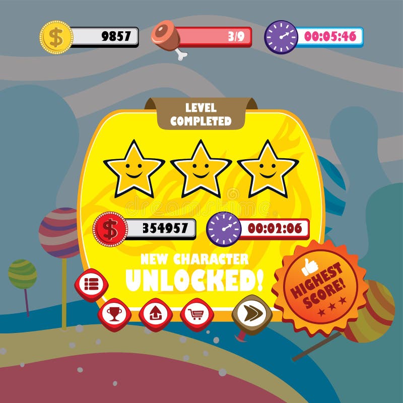 Mobile Game Ui Stock Illustrations – 10,570 Mobile Game Ui Stock ...