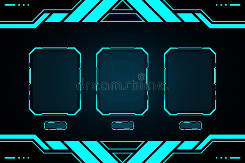 Game Ui Modern Interface Hud Abstract Geometric Shape Technology ...
