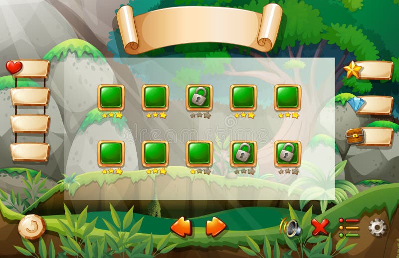 Ice Game And Levels Buttons Stock Vector - Illustration of level, sign ...