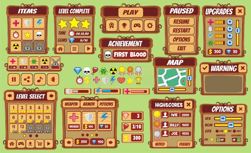 Game User Interface 3 Interface Game Design Resource Bar and Resource ...