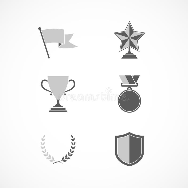 Game Winning Awards and Recognition Signs Stock Vector - Illustration ...