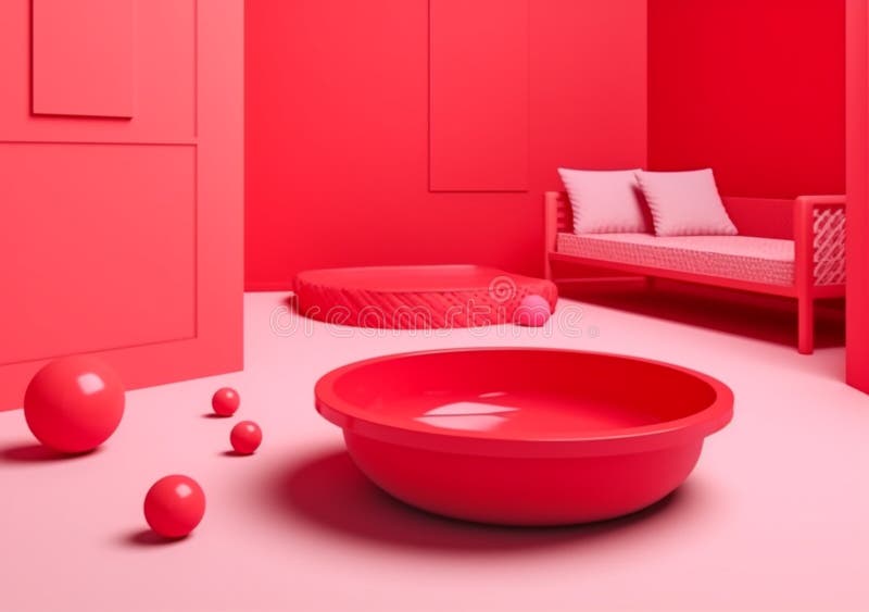 Game Zone, for Children. 3d Realistic Elements. AI Generated Stock ...