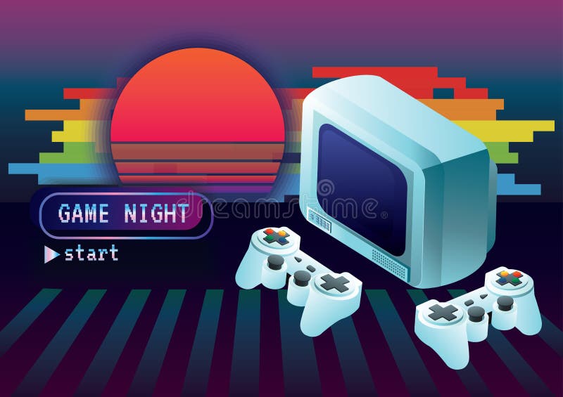 Game Zone Game Icon Background Vector Stock Vector - Illustration of ...