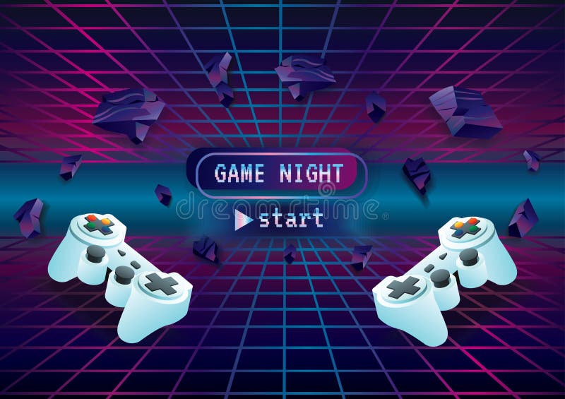 Game Zone Game Icon Background Vector Stock Vector - Illustration of ...