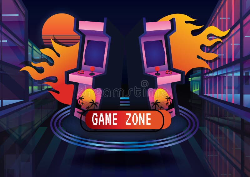 Game Zone Game Icon Background Vector Stock Vector - Illustration of ...