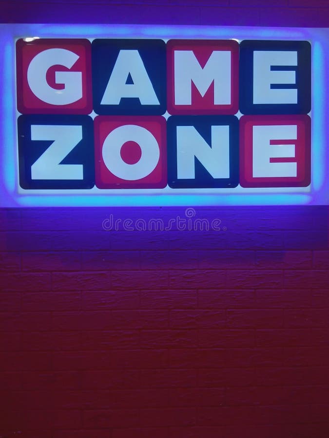 Game Zone Pacman Traffic Light Sign Arcade Editorial Photo - Image of ...
