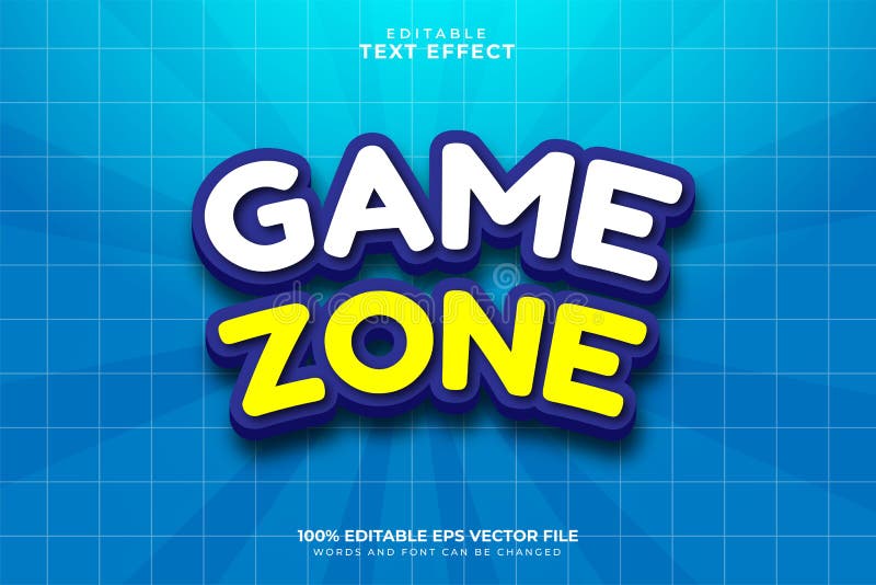 Game Zone Text Effect, Editable Text Effect Stock Vector - Illustration ... Game Zone Text Effect, Editable Text Effect Stock Vector - Illustration ...