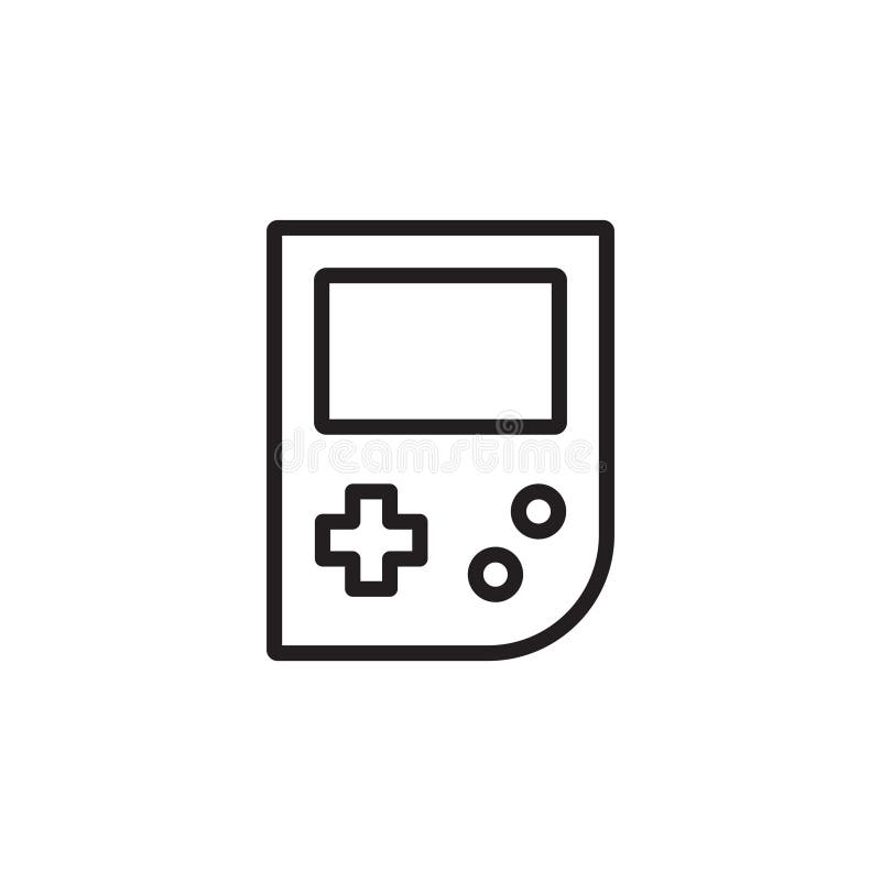 Gameboy icon vector stock vector. Illustration of computer - 306271484