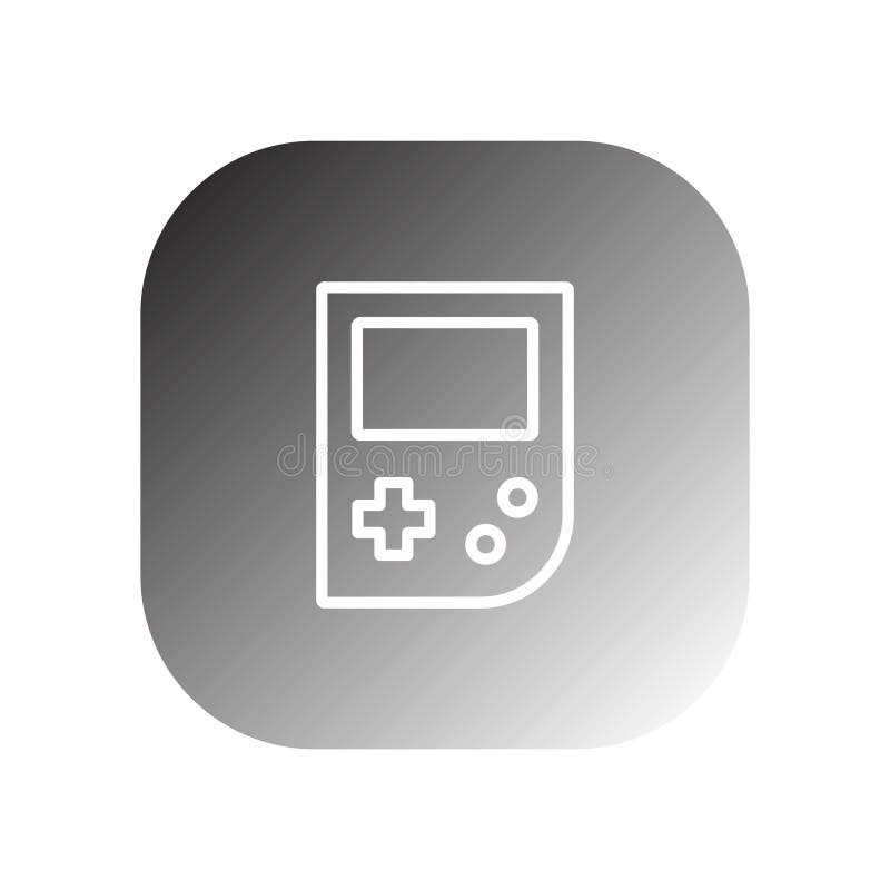 Gameboy icon vector stock illustration. Illustration of controller ...