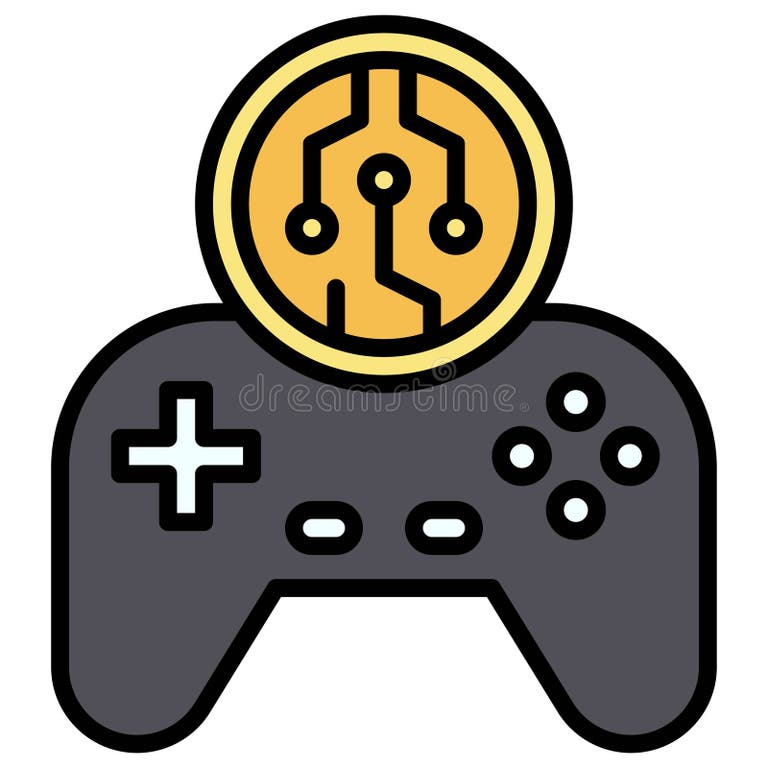 GameFi Icon, Crypto Related Vector Illustration Stock Vector ...