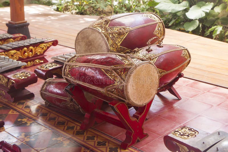 Gamelan music instuments stock photo. Image of concert - 194135634