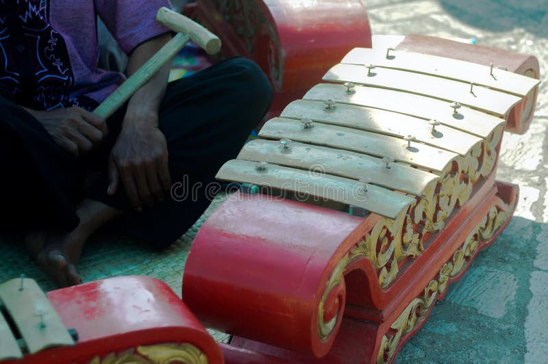 Gamelan is a Traditional Musical Instrument from Java Stock Photo ...