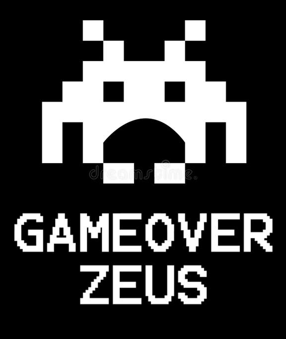 Gameover Zeus Virus Space Invader Editorial Photography - Illustration ...