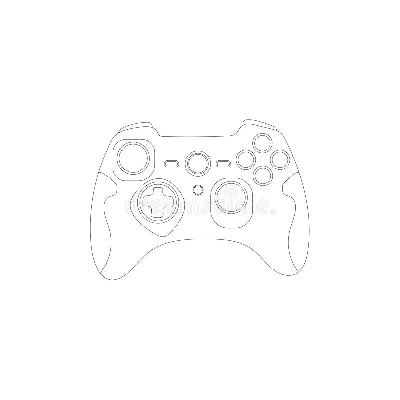 Gamepad, Controller, Input Device.Gaming Controller Line and Color ...