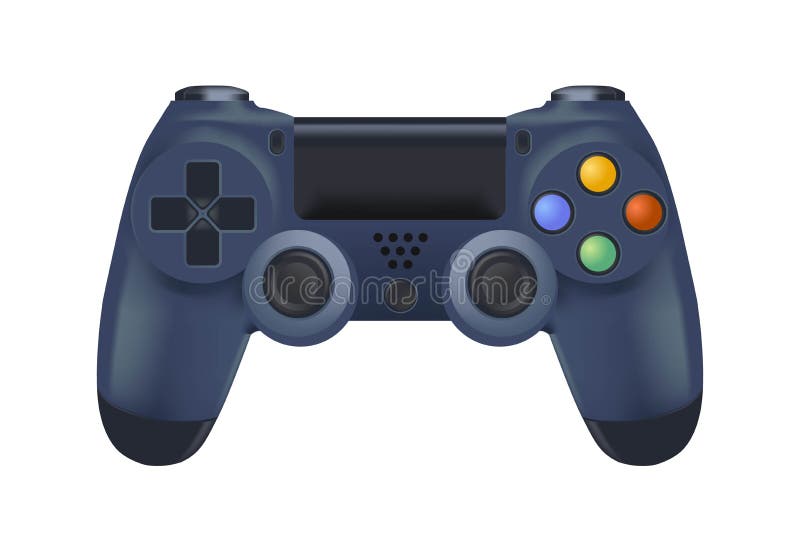 Gamepad Controller, Joysticks for Video Games Stock Illustration ...