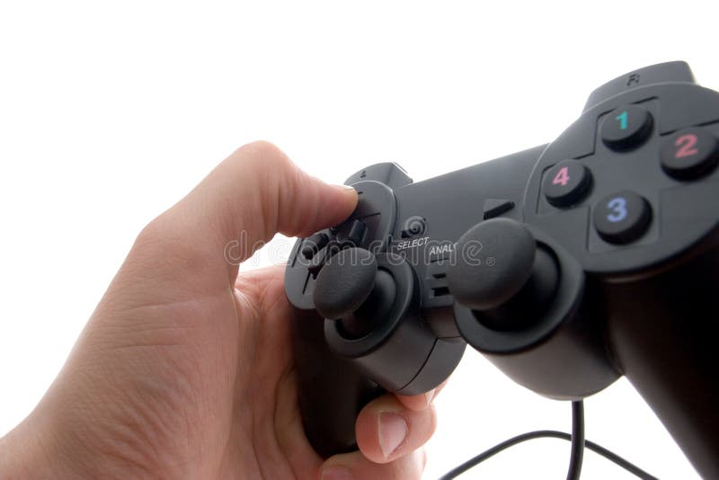 Gamepad In Hand. Video Games. Gamer. Game Contest Stock Photo - Image ...