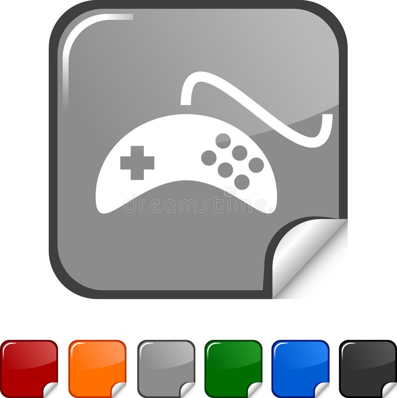 Gamepad icon. stock vector. Illustration of gamepad, green - 11889754