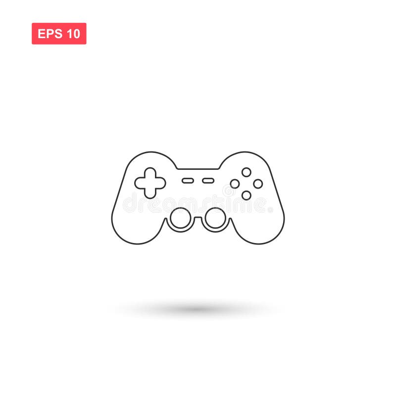 Gamepad Icon Vector Design Isolated 6 Stock Vector - Illustration of ...