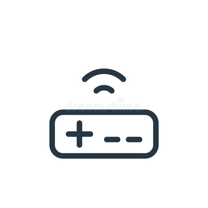Gamepad Icon Vector from Media Concept. Thin Line Illustration of ...