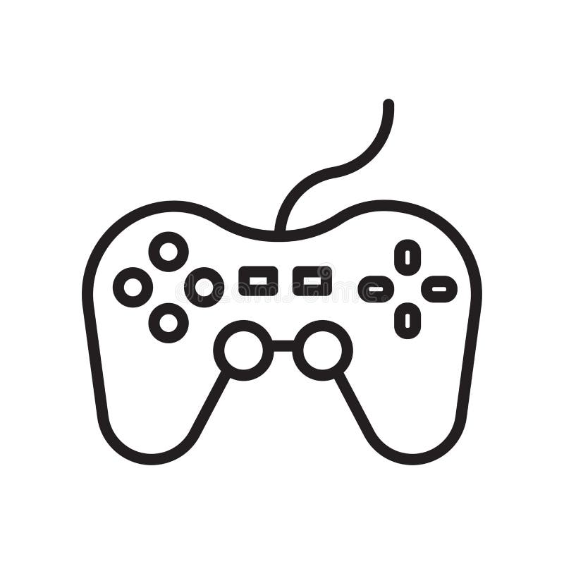 Gamepad Icon Vector Sign and Symbol Isolated on White Background Stock ...