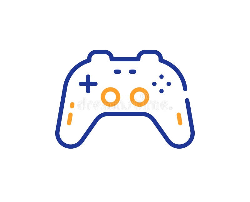 Gamepad Line Icon. Game Joystick Sign. Vector Stock Vector ... Gamepad Line Icon. Game Joystick Sign. Vector Stock Vector ...