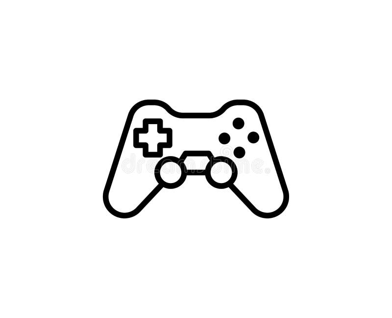 Gamepad Line Icon, Outline Vector Sign, Linear Style Pictogram Isolated ... Gamepad Line Icon, Outline Vector Sign, Linear Style Pictogram Isolated ...