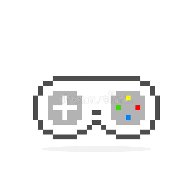 Gamepad Pixel Image. Vector Illustration of a Pixel Joystick Stock ...