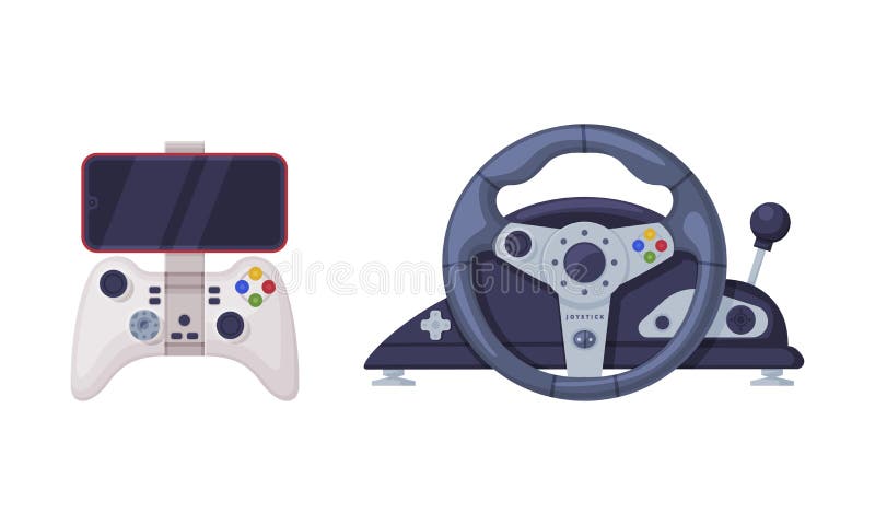 Gamepad and Steering Wheel As Game Controller and Input Device for ...