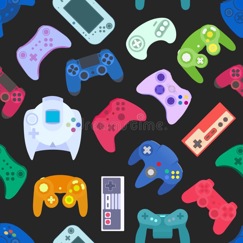Video Game Controller Wallpaper Stock Illustrations – 754 Video Game ...