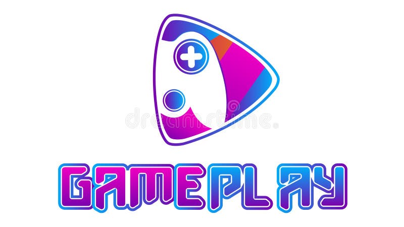 Gameplay Video Game Logo.eps Stock Vector - Illustration of design ...