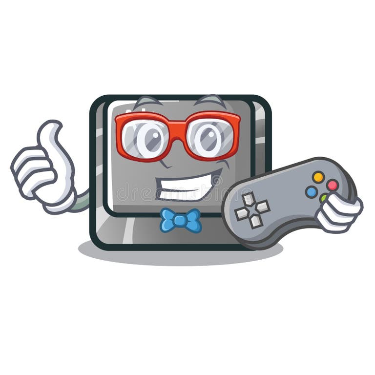 Gamer Alt Character Button Attached the Keyboard Stock Vector ...