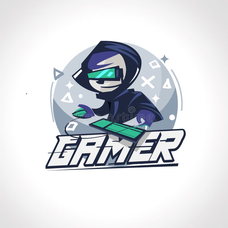 Pro Gamer. Gamer Logo - Vector Stock Illustration - Illustration of ...