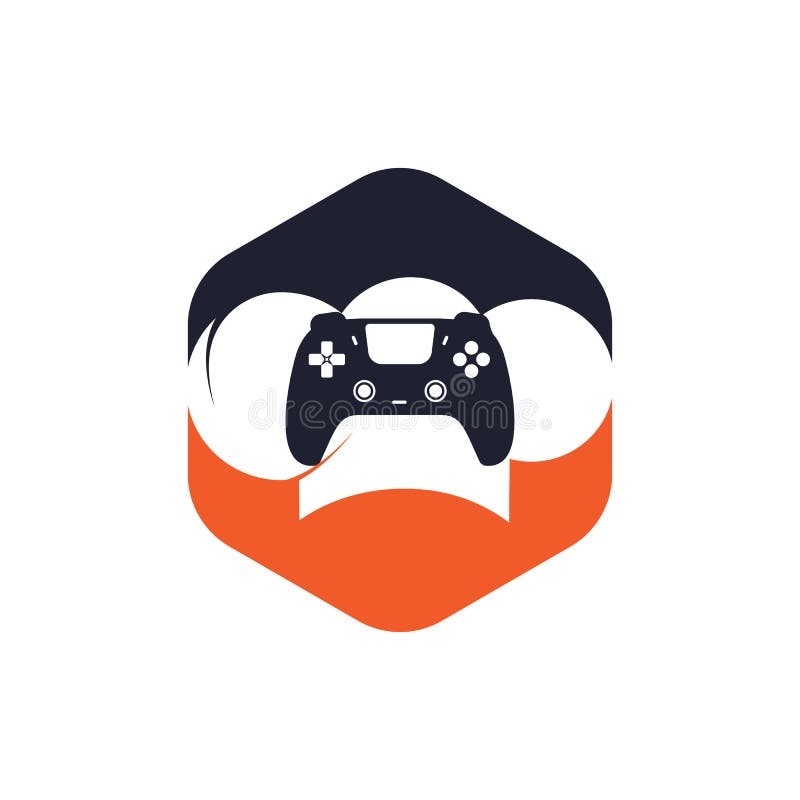 Gamer Cafe Vector Logo Design Template. Chef Hat with Game Console Logo ...