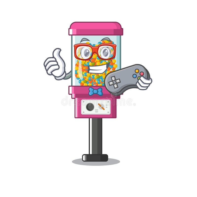 Gamer Candy Vending Machine with the Character Stock Vector ...