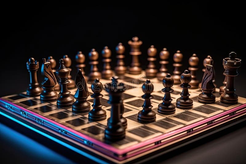 Gamer Chess Board Copyspace Stock Photo - Image of office, high: 302282950
