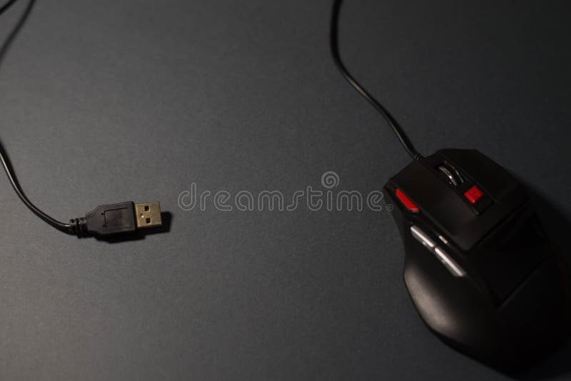 Red Gamer Mouse Backside stock photo. Image of computer - 142079884