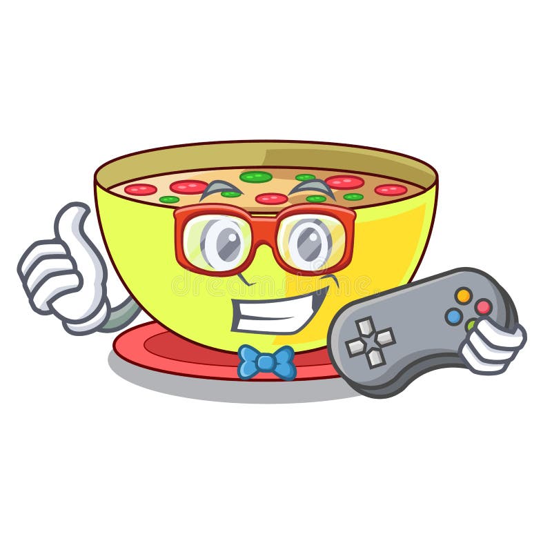 Gamer Corn Chowder in the Mascot Shape Stock Vector - Illustration of ...
