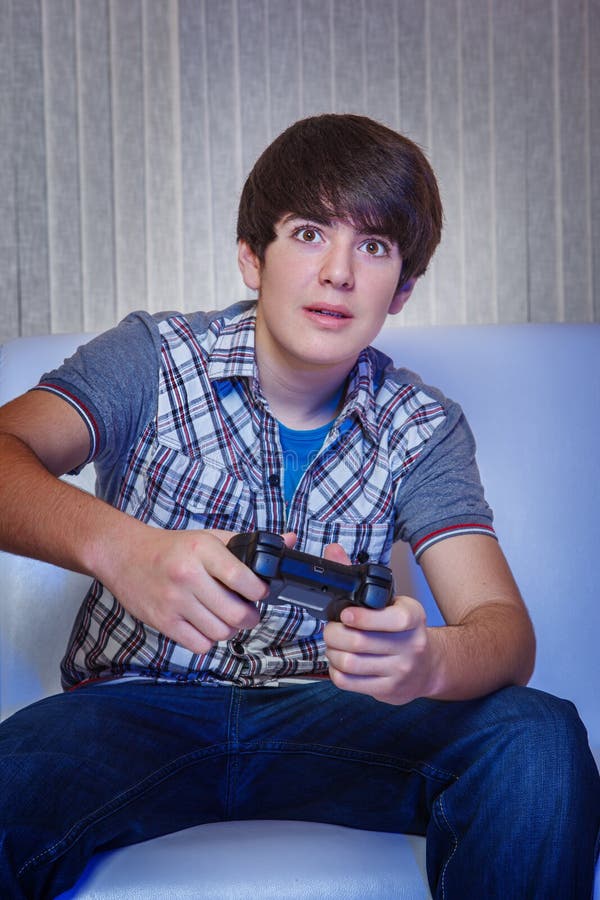 Gamer stock photo. Image of enjoy, house, playful, home - 35373598