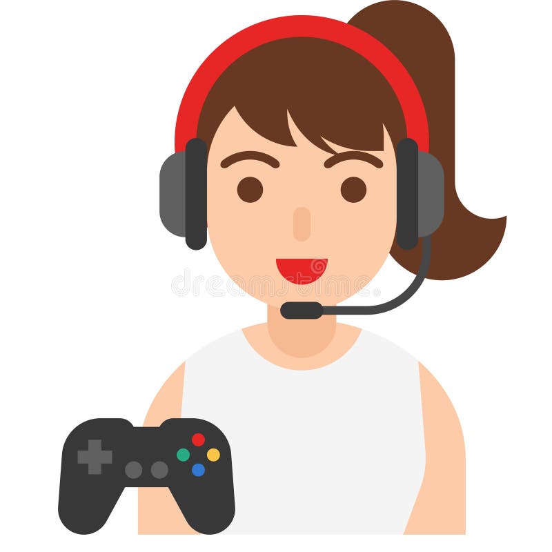 Gamer Icon, Profession and Job Vector Illustration Stock Vector ...