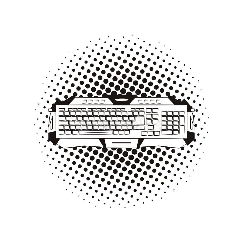 Gamer Keyboard and Mouse Background Stock Vector - Illustration of ...