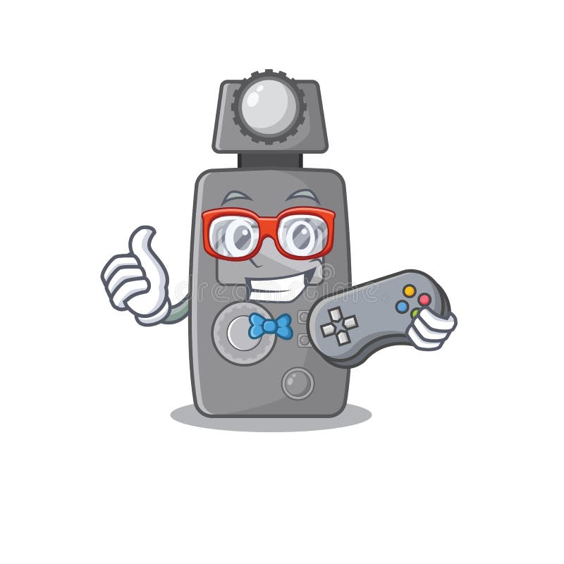 Gamer Light Meter on the Cartoon Table Stock Vector - Illustration of ...