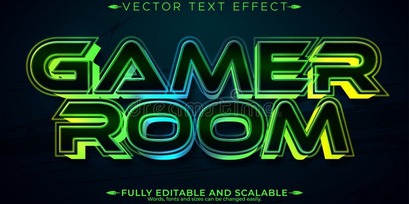 Gamer Text Effect, Editable Gaming and Stream Customizable Font Style ...