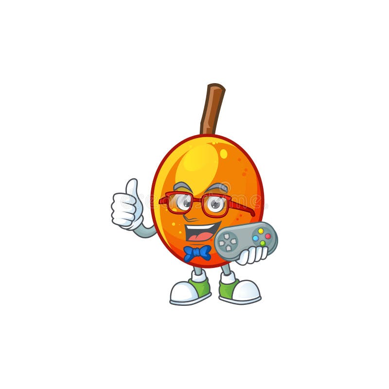 Gamer Tropical Jocote Fruit Cartoon for Design Stock Vector ...