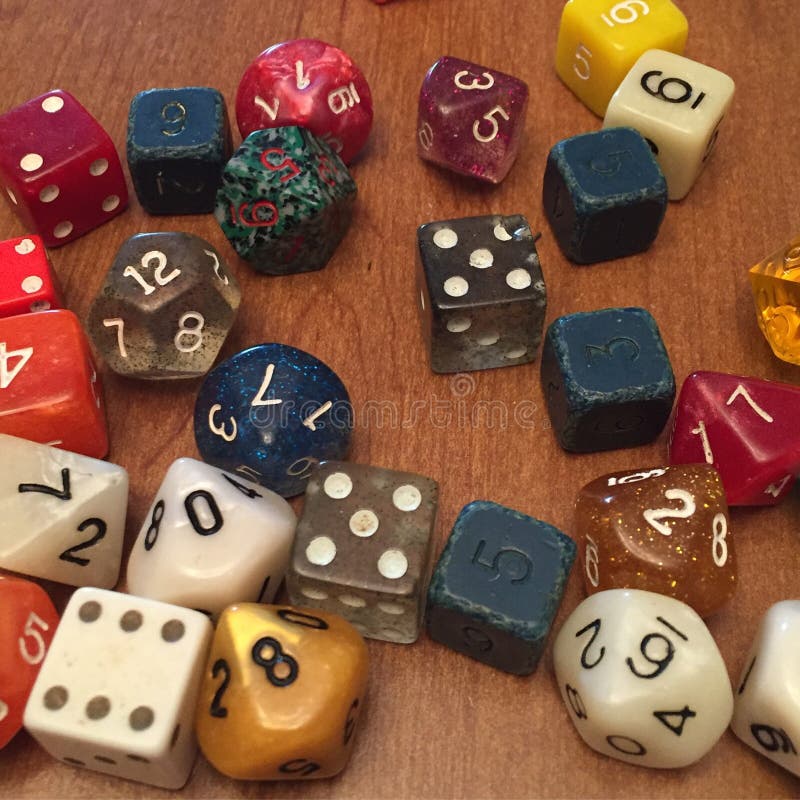 Gamers stock image. Image of sided, multi, dice, tabletop - 76062289
