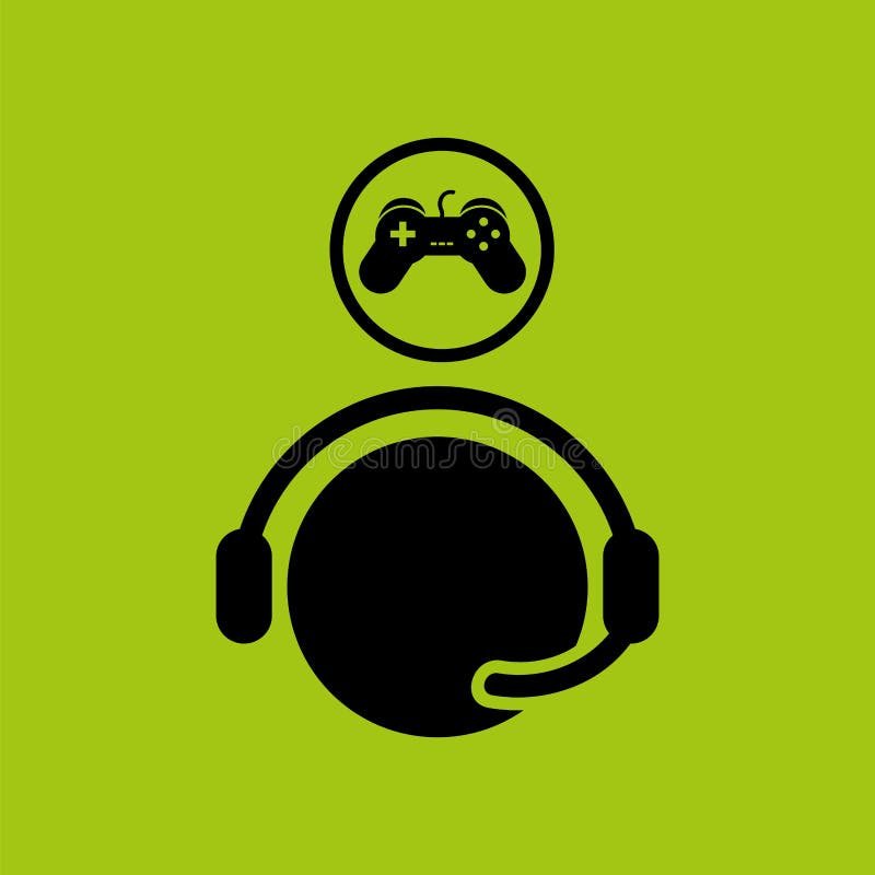 Gamers play icon stock illustration. Illustration of indoors - 73962022